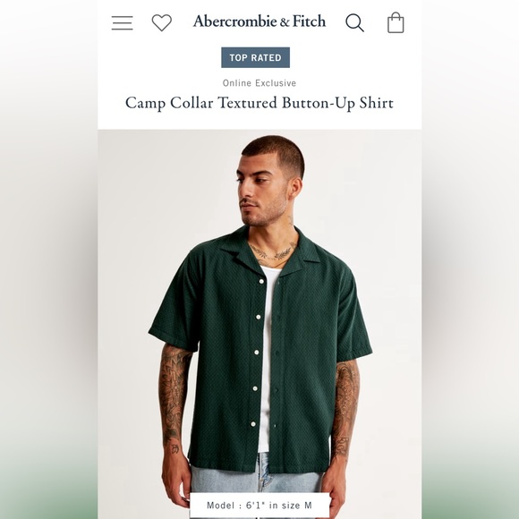 Abercrombie & Fitch | Shirts | Abercrombie Mens Collared Buttonup ...